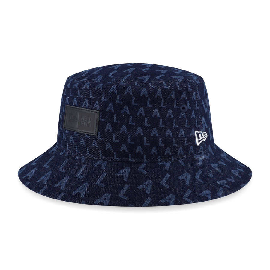 NEW ERA ALL-OVER DENIM MONOGRAM INDIGO DENIM BUCKET 01 – New Era Cap ...