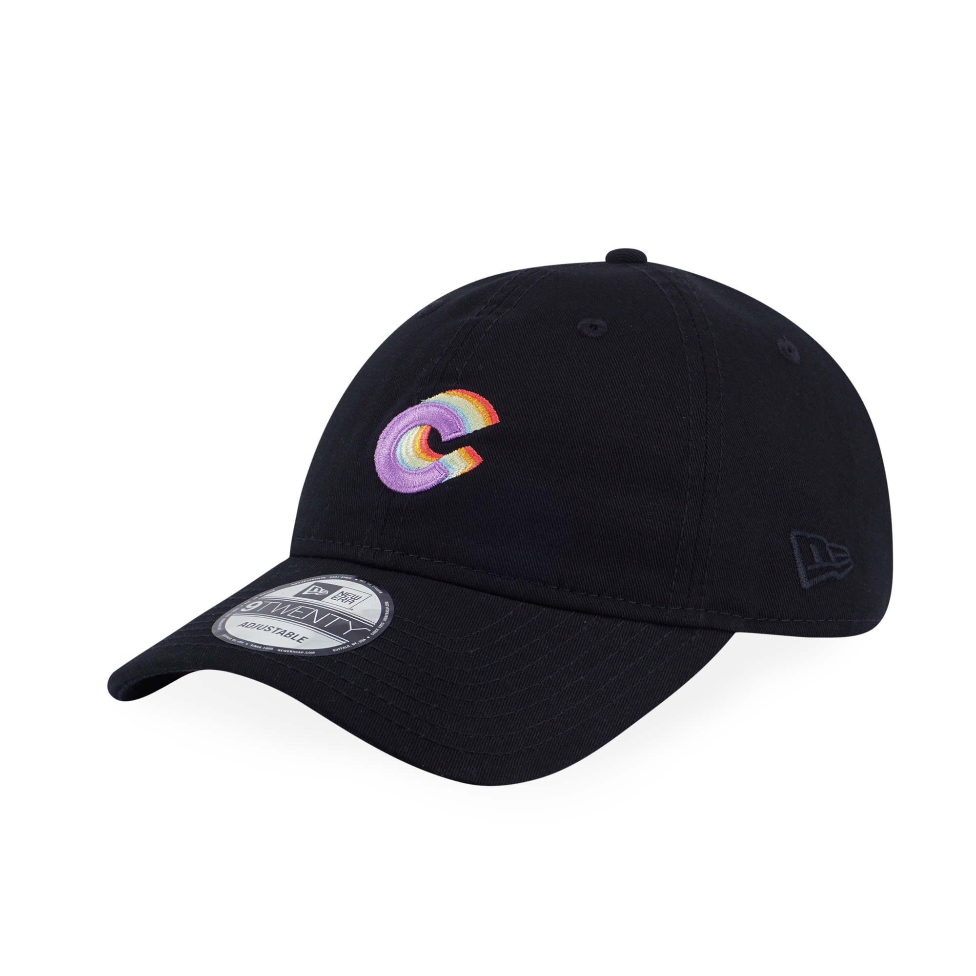 CHICAGO CUBS LIGHT RAINBOW LAYERED LOGO BLACK 9TWENTY CAP – New Era Cap ...