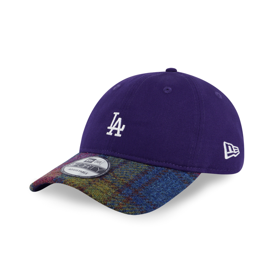 New Era หมวกรุ่น Los Angeles Dodgers Harris Tweed Purple 9FORTY Unstru ...