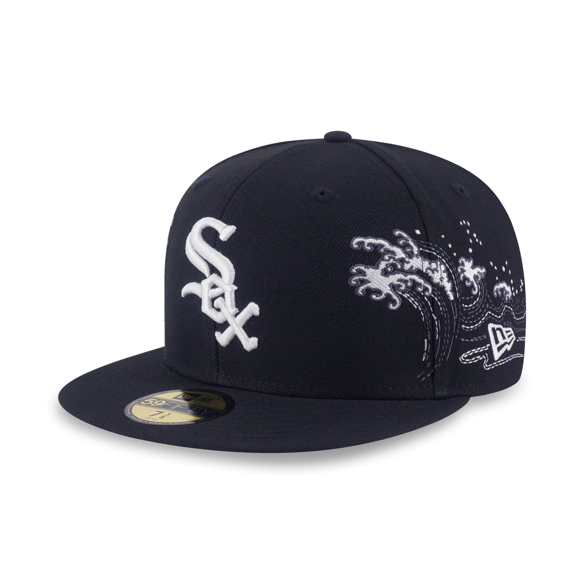New Era หมวกรุ่น 59Fifty Pack - Tonal Wave Chicago White Sox Black 59F ...