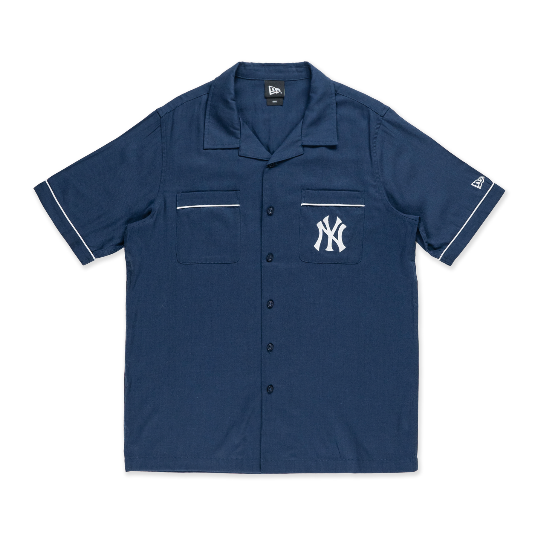 New Era เสื้อเชิ้ตรุ่น New York Yankees Harvest Merch Oceanside Blue W ...